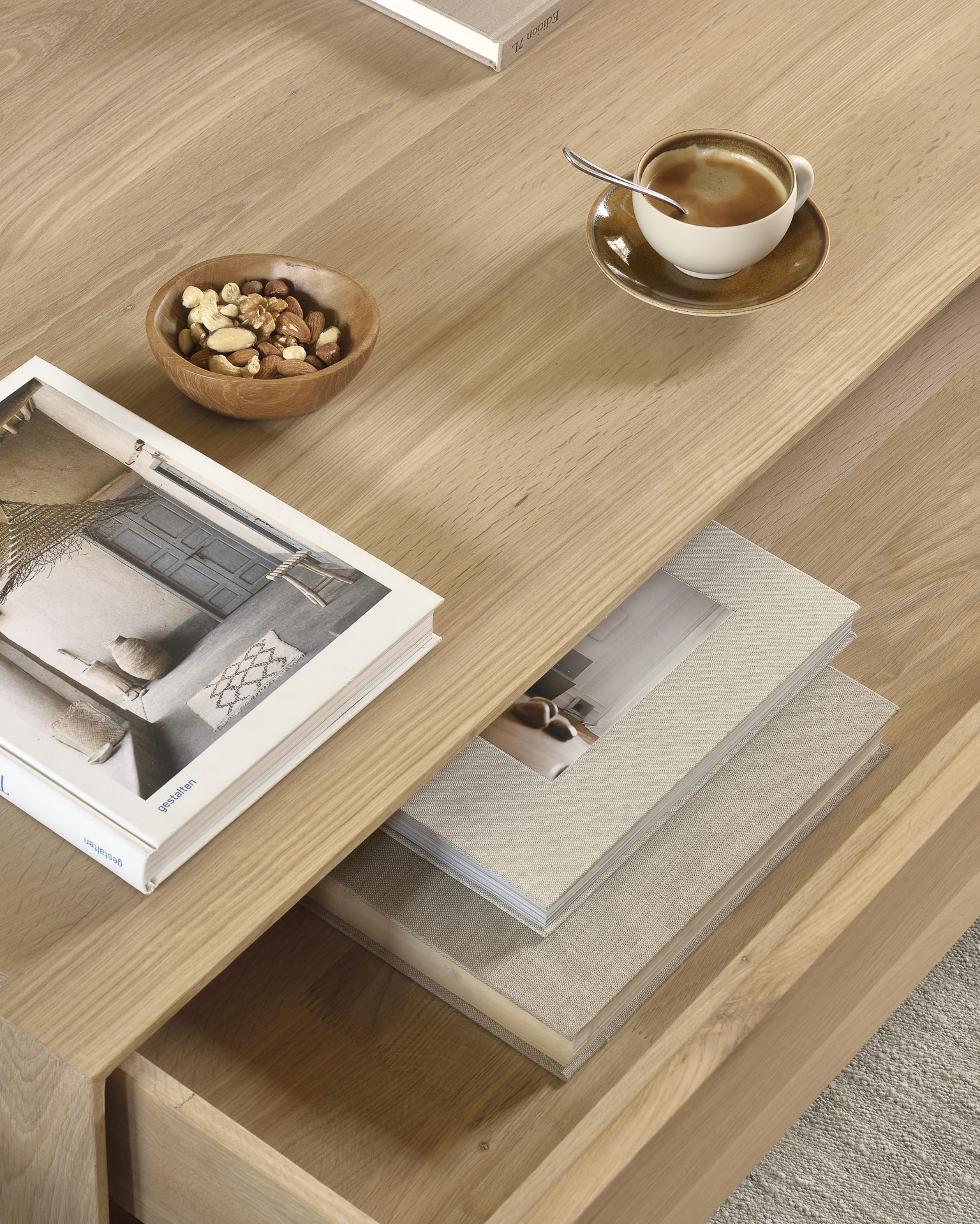 Nordic coffee table - 1 drawer | Live Light
